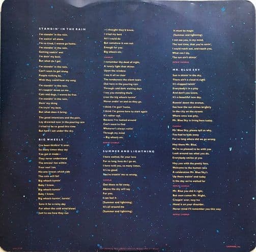 ELECTRIC LIGHT ORCHESTRA ELO Out Of The Blue Vinyl Record LP Jet 1978 ...