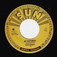 ELVIS PRESLEY My Happiness Vinyl Record 7 Inch Sun 2015