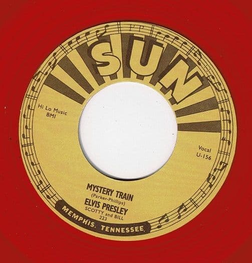 ELVIS PRESLEY Mystery Train Vinyl Record 7 Inch US Sun 2001 Red Vinyl
