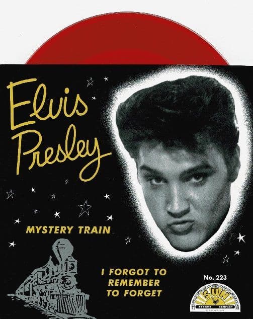 ELVIS PRESLEY Mystery Train Vinyl Record 7 Inch US Sun 2001 Red Vinyl