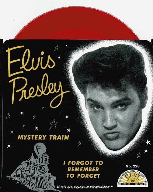 ELVIS PRESLEY Mystery Train Vinyl Record 7 Inch US Sun 2001 Red Vinyl