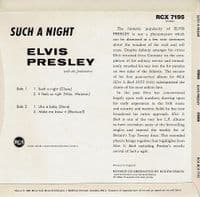 ELVIS PRESLEY Such A Night EP Vinyl Record 7 Inch RCA