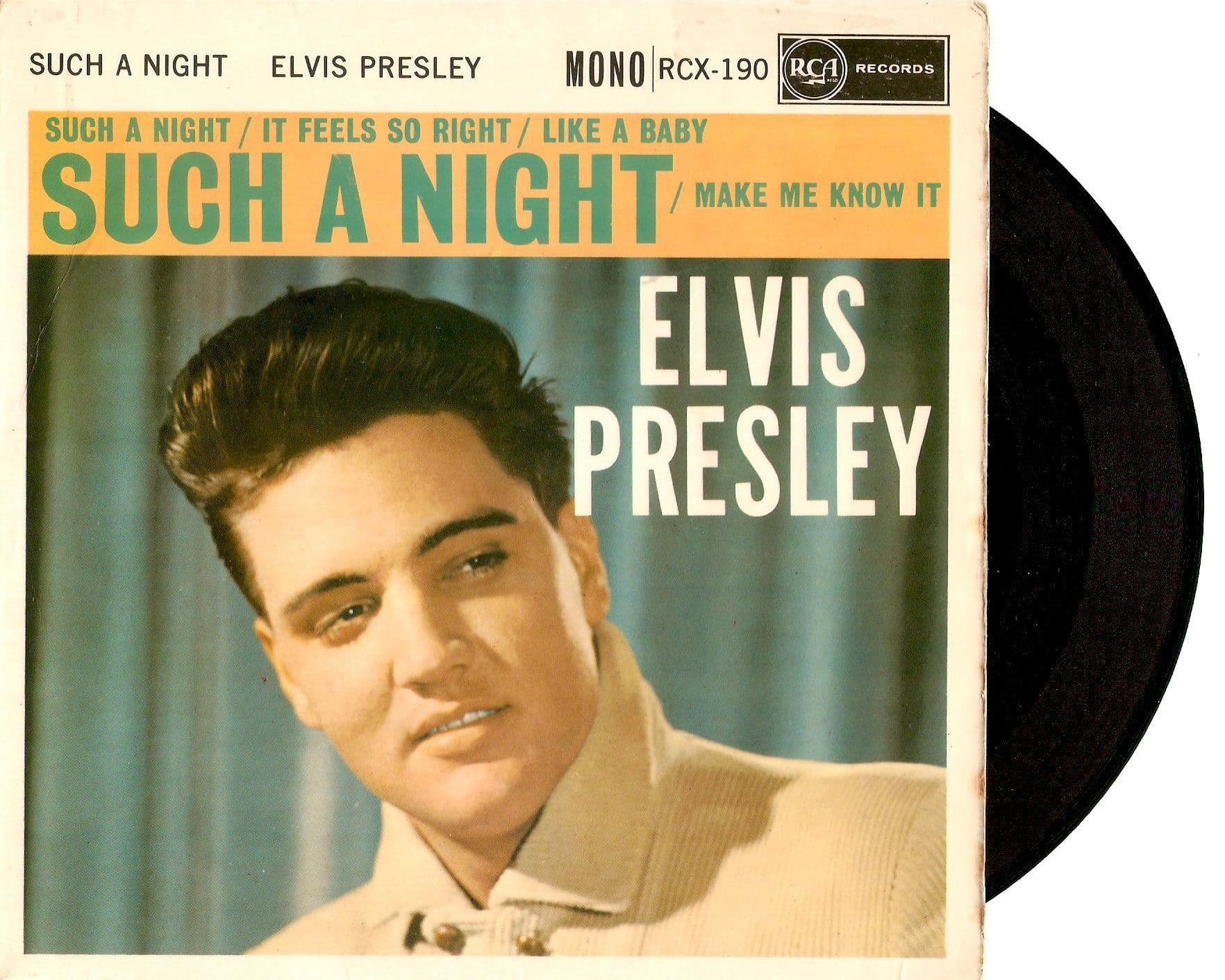 ELVIS PRESLEY Such A Night EP Vinyl Record 7 Inch RCA Victor 1963