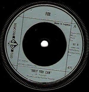 Fox Only You Can Vinyl Record 7 Inch GTO GT 8