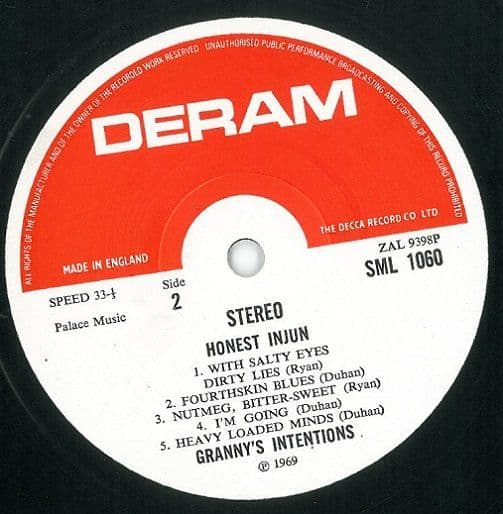 Granny's Intentions Honest Injun Vinyl LP | Planet Earth Records