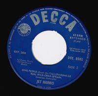 JET HARRIS Jet Harris EP Vinyl Record 7 Inch Indian Decca 1962