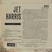 JET HARRIS Jet Harris EP Vinyl Record 7 Inch Indian Decca 1962