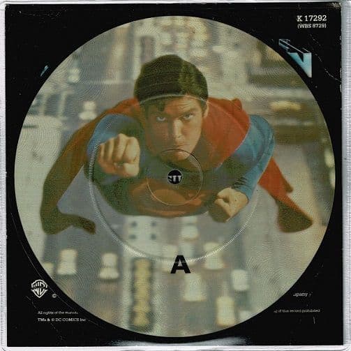 JOHN WILLIAMS Theme From Superman Vinyl Record 7 Inch Warner Bros 1978 ...
