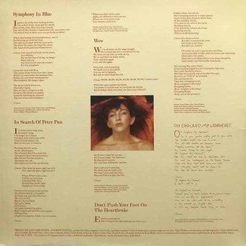 KATE BUSH Lionheart Vinyl Record LP EMI 1978