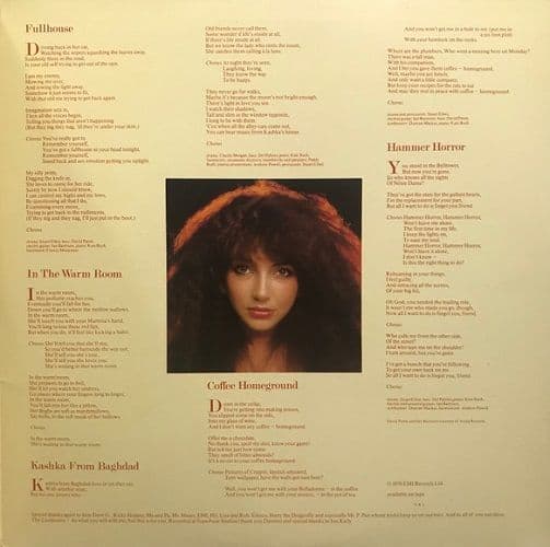 KATE BUSH Lionheart Vinyl Record LP EMI 1978