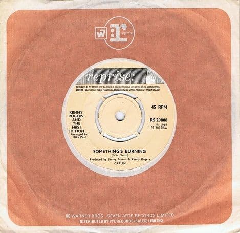 KENNY ROGERS AND THE FIRST EDITION Something s Burning 7" Single Vinyl ...