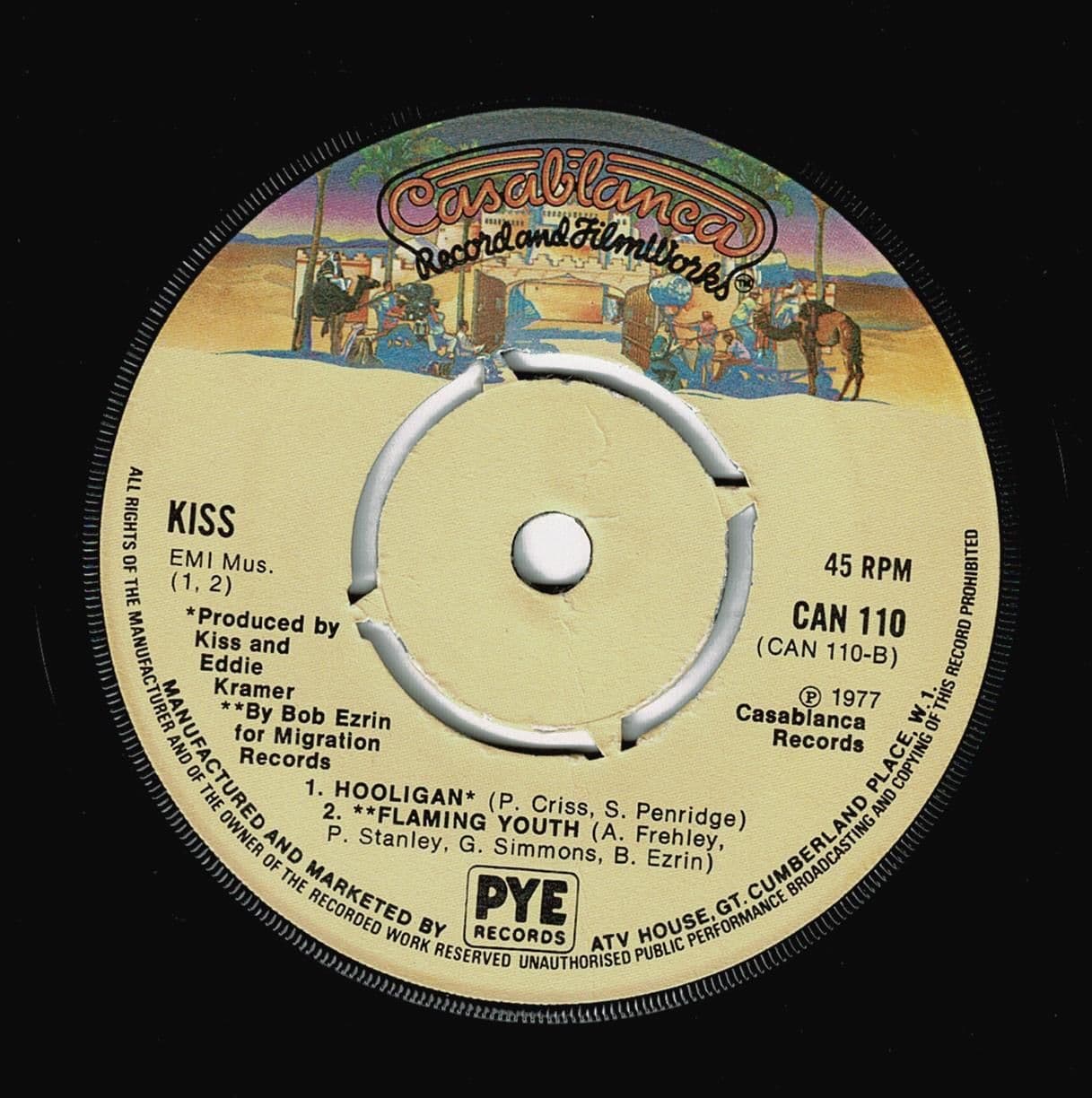 KISS Then She Kissed Me Vinyl Record 7 Inch Casablanca 1977