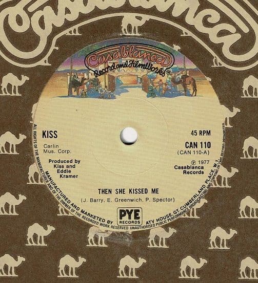 KISS Then She Kissed Me Vinyl Record 7 Inch Casablanca 1977