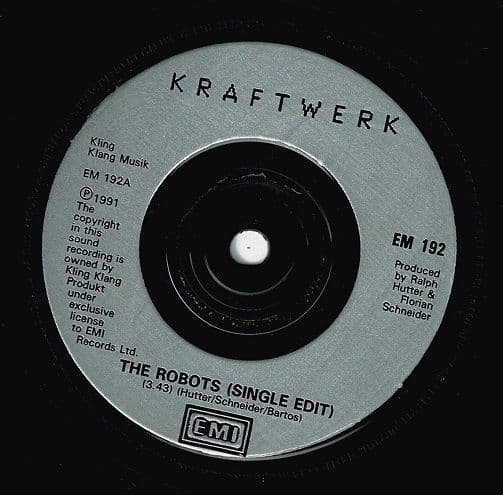 KRAFTWERK The Robots Vinyl Record 7 Inch EMI 1991