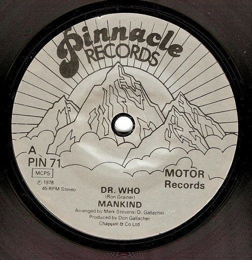MANKIND Dr Who Vinyl Record 7 Inch Pinnacle 1978