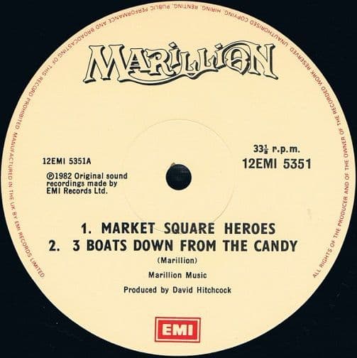 MARILLION Market Square Heroes Vinyl Record 12 Inch EMI 1982