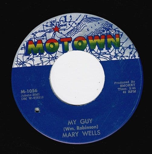 MARY WELLS My Guy Vinyl Record 7 Inch US Motown 1964 MARY WELLS My Guy Vinyl Record 7 Inch US Motown 1964
