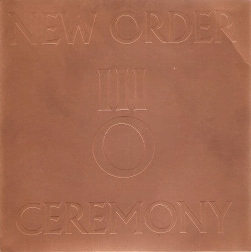 NEW ORDER Ceremony Vinyl Record 7 Inch Factory 1981