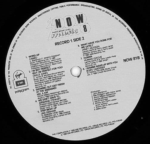 Now That s What I Call Music 8 Vinyl Record LP EMI 1986
