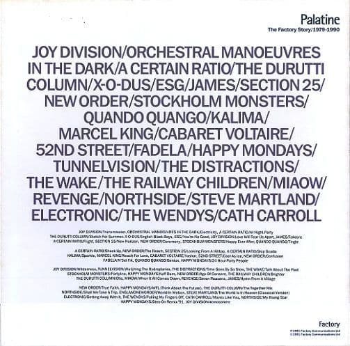 Palatine - The Factory Story/1979-1990 Vinyl LP | Planet Earth Records
