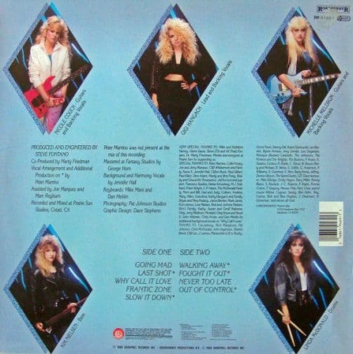 PHANTOM BLUE Phantom Blue Vinyl Record LP Roadrunner 1989