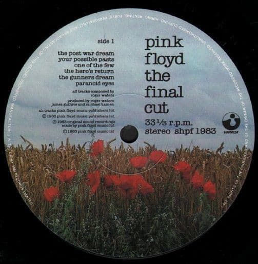 Pink Floyd The Final Cut Vinyl LP | Planet Earth Records