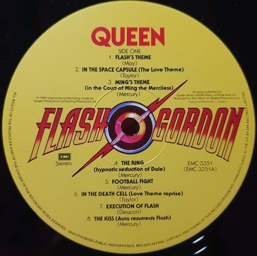 QUEEN Flash Gordon Vinyl Record LP EMI 1980