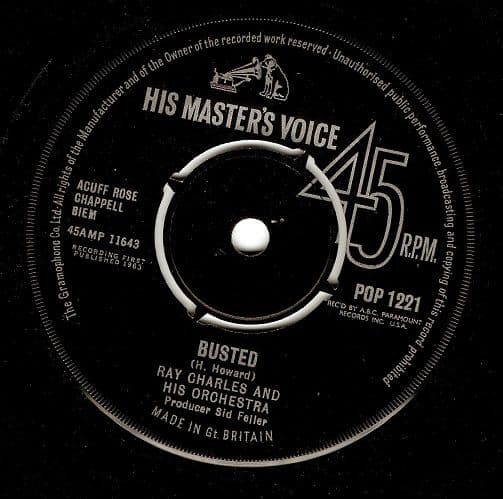 Ray Charles Busted Vinyl 7 Inch | Planet Earth Records