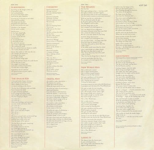 RUSH Signals Vinyl Record LP Mercury 1982