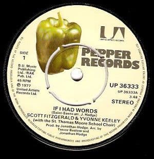 SCOTT FITZGERALD & YVONNE KEELEY If I Had Words Vinyl Record 7 Inch ...