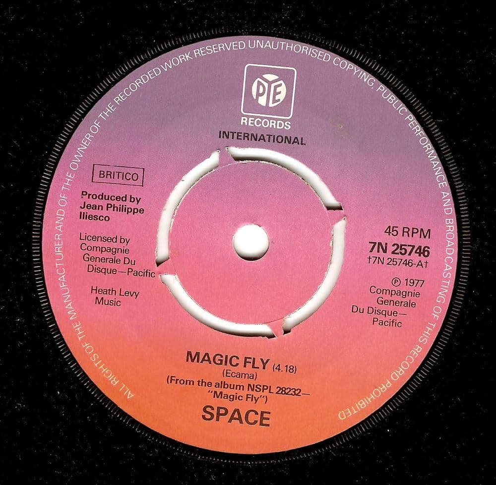 SPACE Magic Fly Vinyl Record 7 Inch Pye 1977
