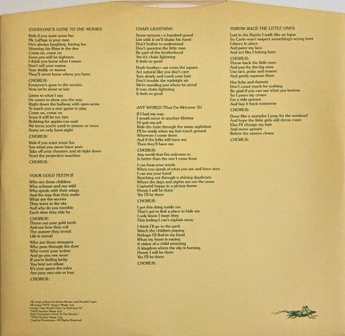 STEELY DAN Katy Lied Vinyl Record LP ABC 1975