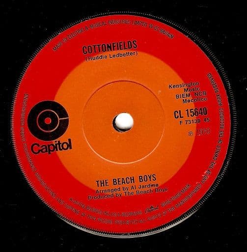 The Beach Boys Cottonfields Vinyl 7 Inch | Planet Earth Records