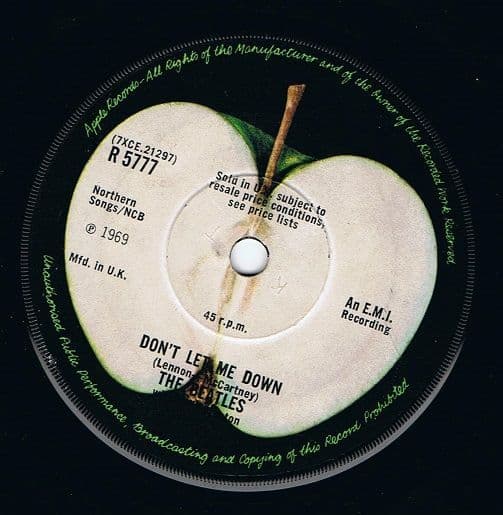 THE BEATLES Get Back Vinyl Record 7 Inch Apple 1969