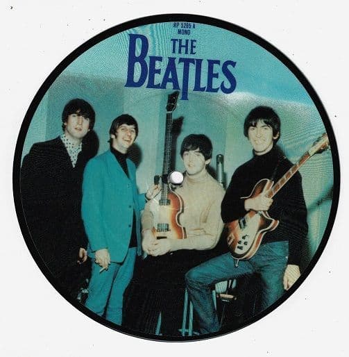 THE BEATLES Ticket To Ride Vinyl Record 7 Inch Parlophone 1985 Picture Disc