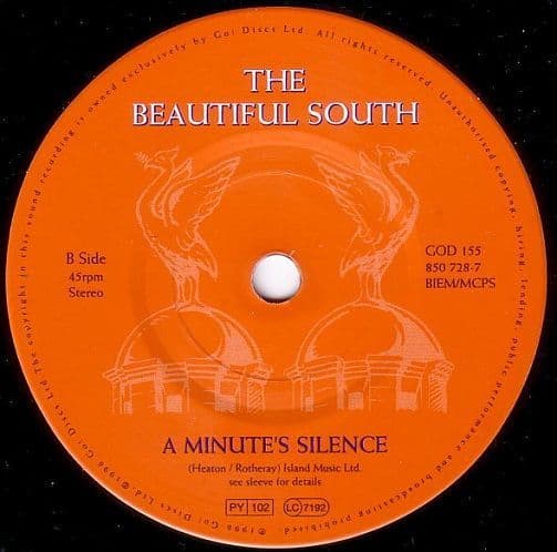 THE BEAUTIFUL SOUTH Rotterdam Vinyl Record 7 Inch Go Discs 1996