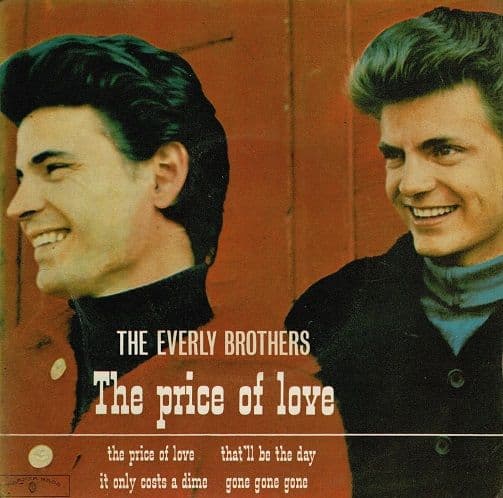THE EVERLY BROTHERS The Price Of Love EP Vinyl Record 7 Inch Warner ...