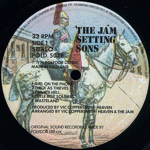 THE JAM Setting Sons Vinyl Record LP Polydor 1979