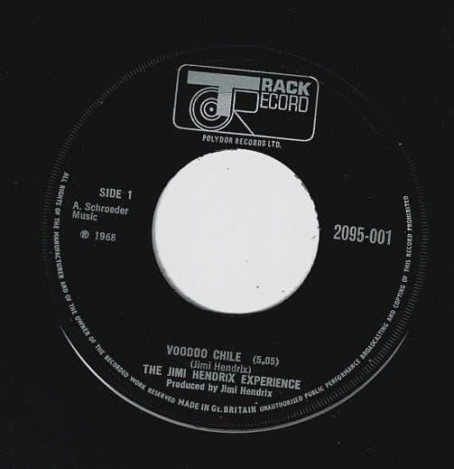 THE JIMI HENDRIX EXPERIENCE Voodoo Chile Vinyl Record 7 Inch Track 1970