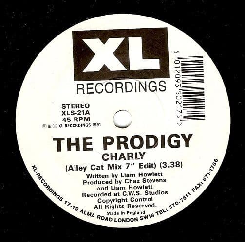 THE PRODIGY Charly Vinyl Record 7 Inch XL 1991