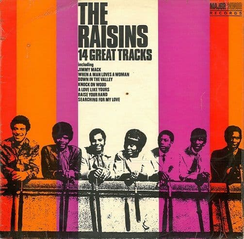 THE RAISINS 14 Great Tracks Vinyl Record LP Major Minor 1968