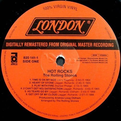 The Rolling Stones Hot Rocks 1964-1971 Vinyl LP | Planet Earth Records
