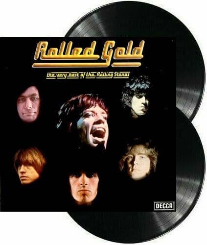 THE ROLLING STONES Rolled Gold Vinyl Record LP Decca