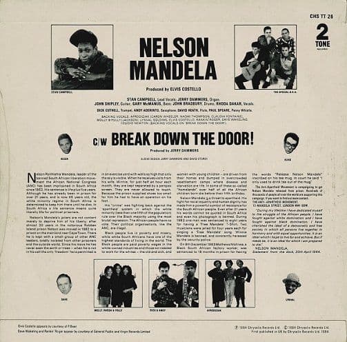 THE SPECIALS & x28;THE SPECIAL AKA& x29; Nelson Mandela Vinyl Record 7 ...