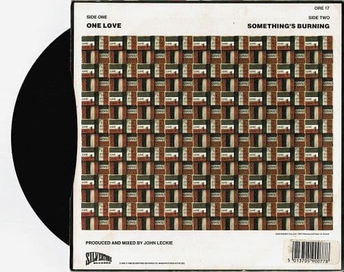 THE STONE ROSES One Love Vinyl Record 7 Inch Silvertone 1990