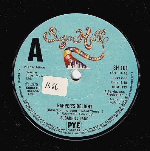 THE SUGARHILL GANG Rapper s Delight Vinyl Record 7 Inch Sugar Hill 1979