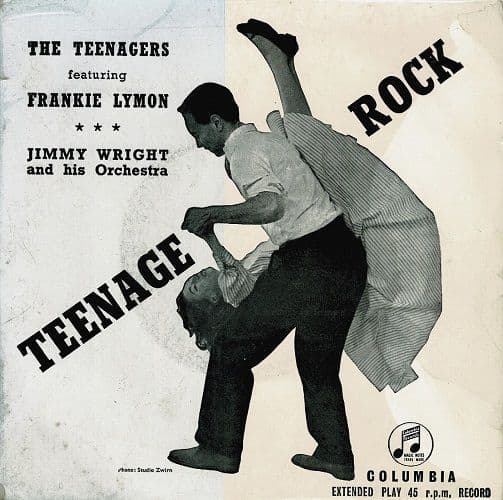 THE TEENAGERS FEATURING FRANKIE LYMON Teenage Rock Vinyl Record EP 7 ...
