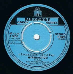 THOMAS DOLBY Hyperactive Vinyl Record 7 Inch Parlophone 1984