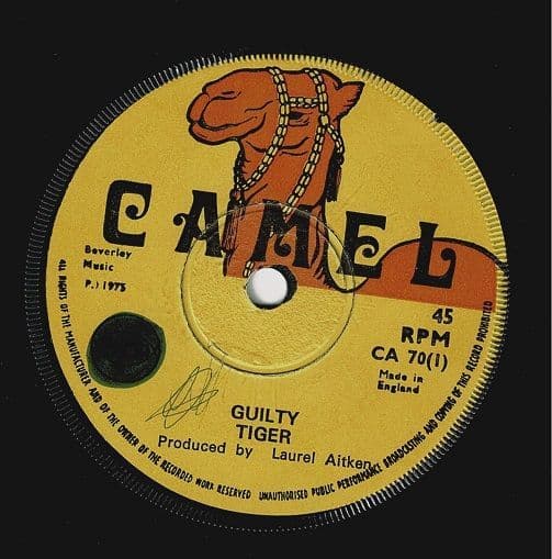 TIGER Guilty Vinyl Record 7 Inch Camel 1975