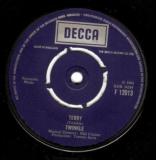 TWINKLE Terry Vinyl Record 7 Inch Decca 1964